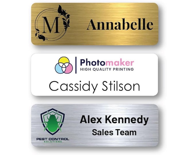 Uniform Name Badge for Work - Pin Name Tag - Military - Police - Fire ...