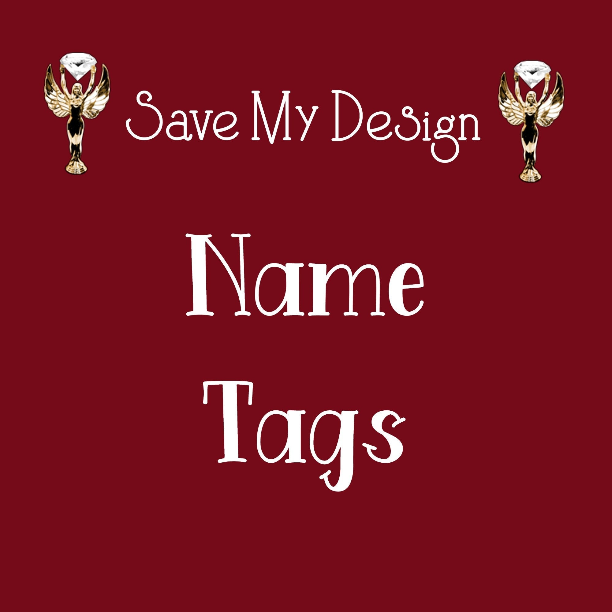 Save Your Name Tag Design for Future Orders! - Etsy