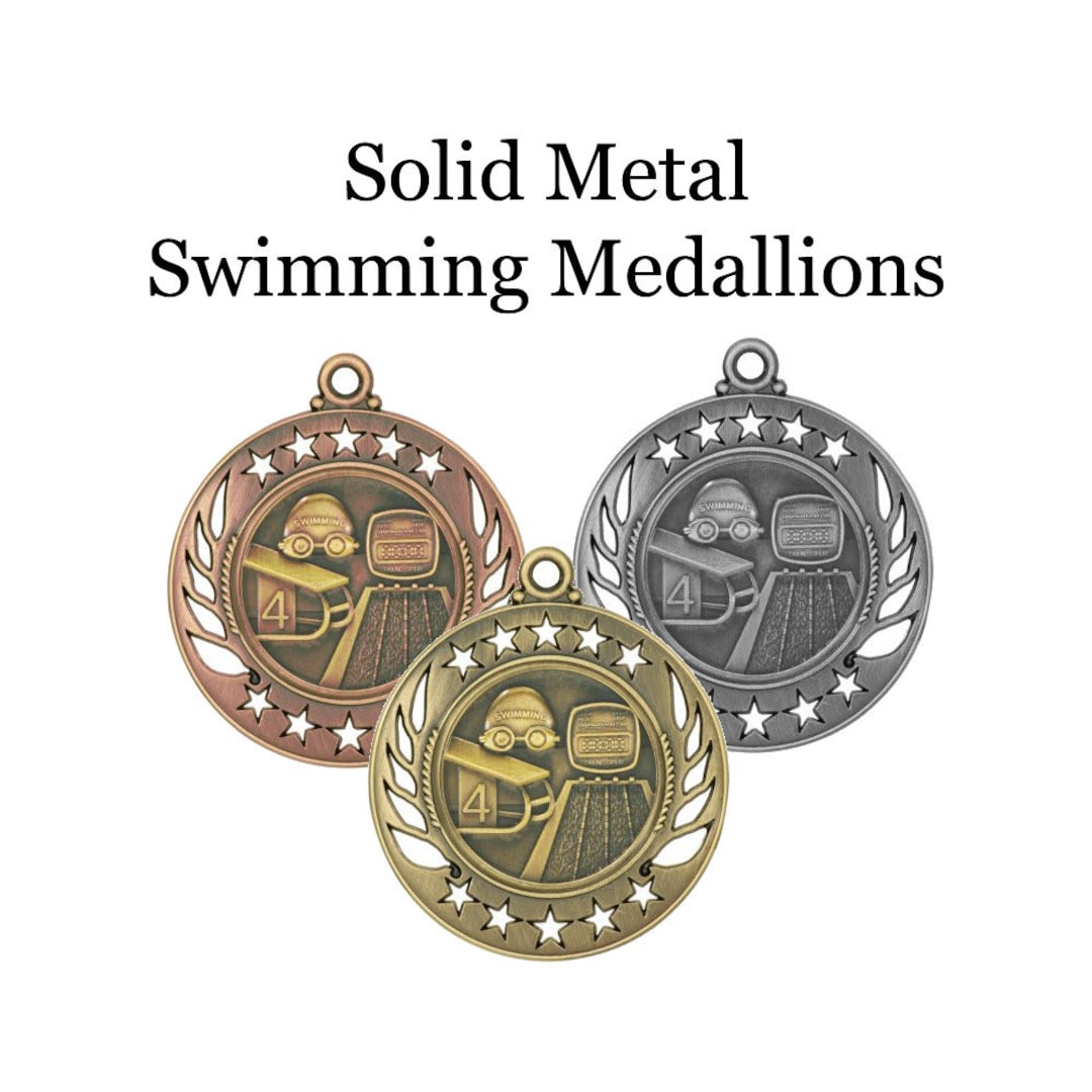 Swimming Award Medals - Personalized Swimming Award - Swim Team Gifts ...