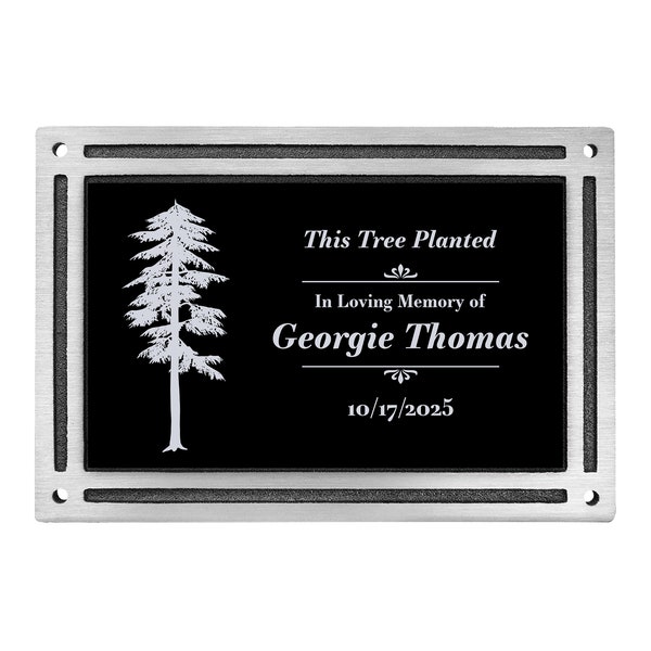 Bronze Memorial Tree Plaque - Etsy