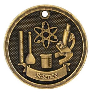 Science Award Medals - Science Medallion for Students - Chemistry Award ...