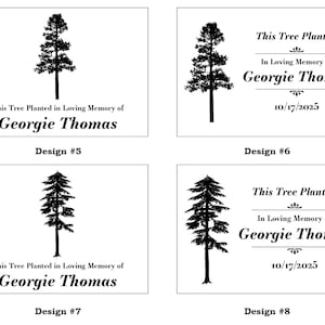 Bronze Memorial Tree Plaque - Realistic Tree Dedication Plaque - Bronze ...