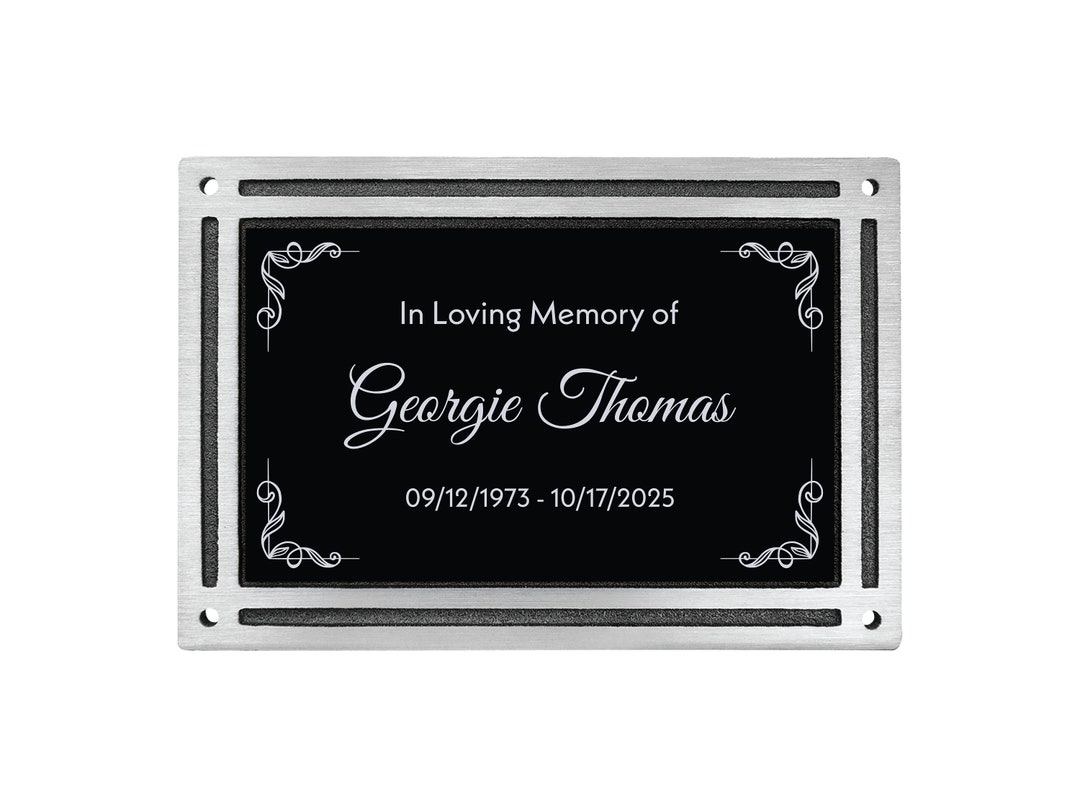 Garden Memorial Sign - Outdoor Memorial Sign - Memorial Wall Plaque ...