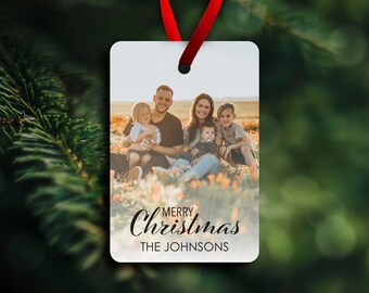 Vertical Rectangular 2 Sided Aluminum Photo Ornament-christmas - Etsy