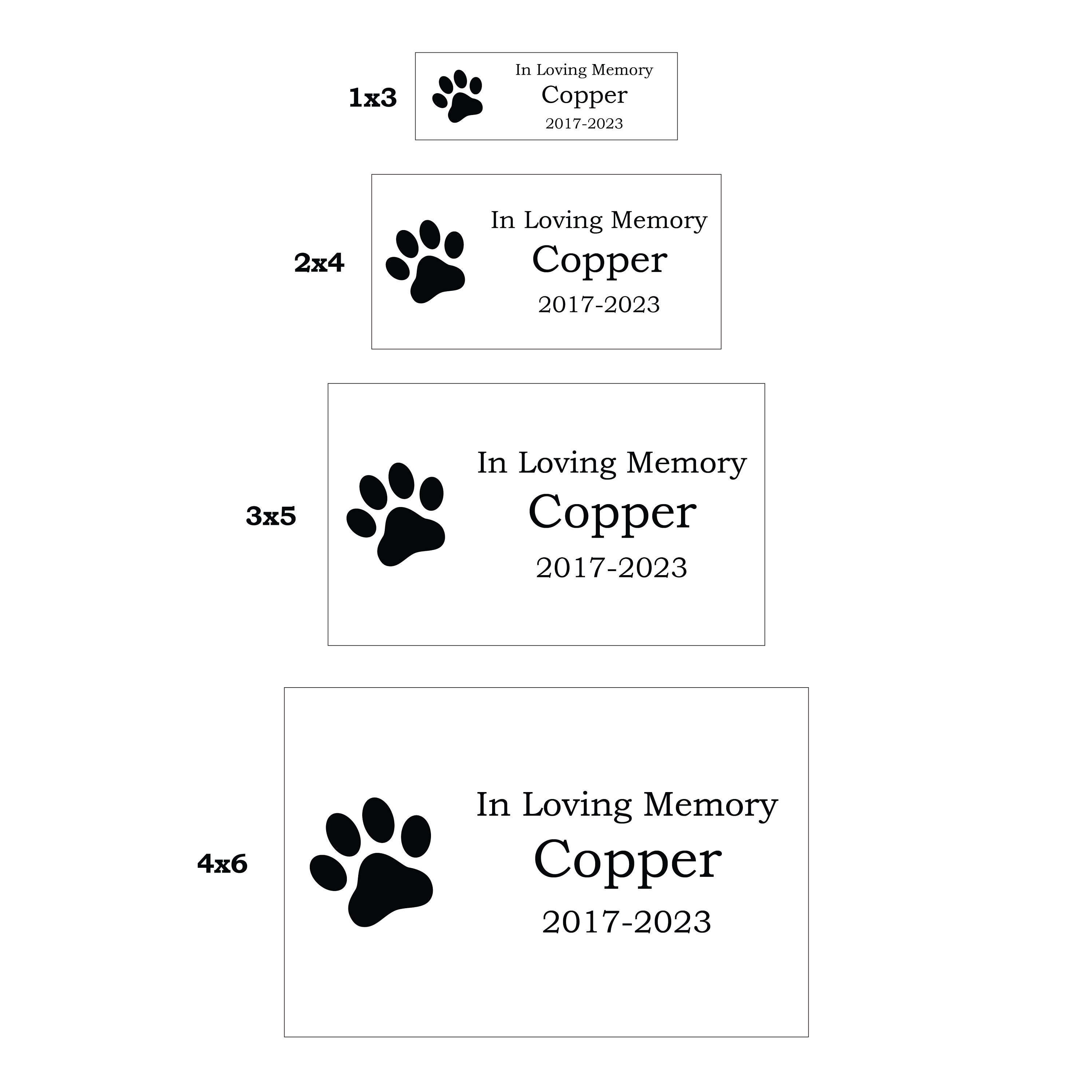 Engraved Name Plate for Urn - in Memory Name Plate for Deceased - Ash ...