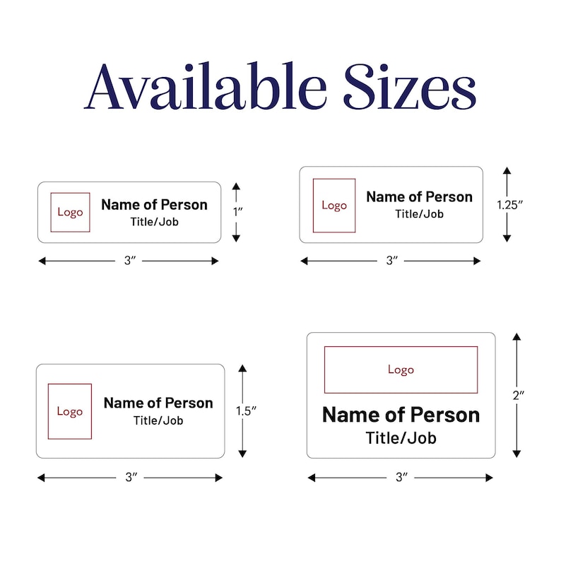 Personalized Name Badges With Magnet or Pin | Custom Logo Name Badges ...