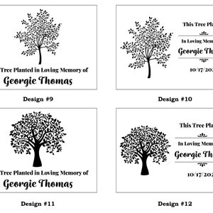 Tree Memorial Plaque - Dedication Sign for Garden - in Memory of Bronze ...