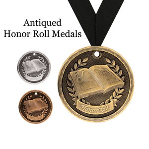 Honor Roll Award Medals - Personalized Academic Award - Custom Honor ...