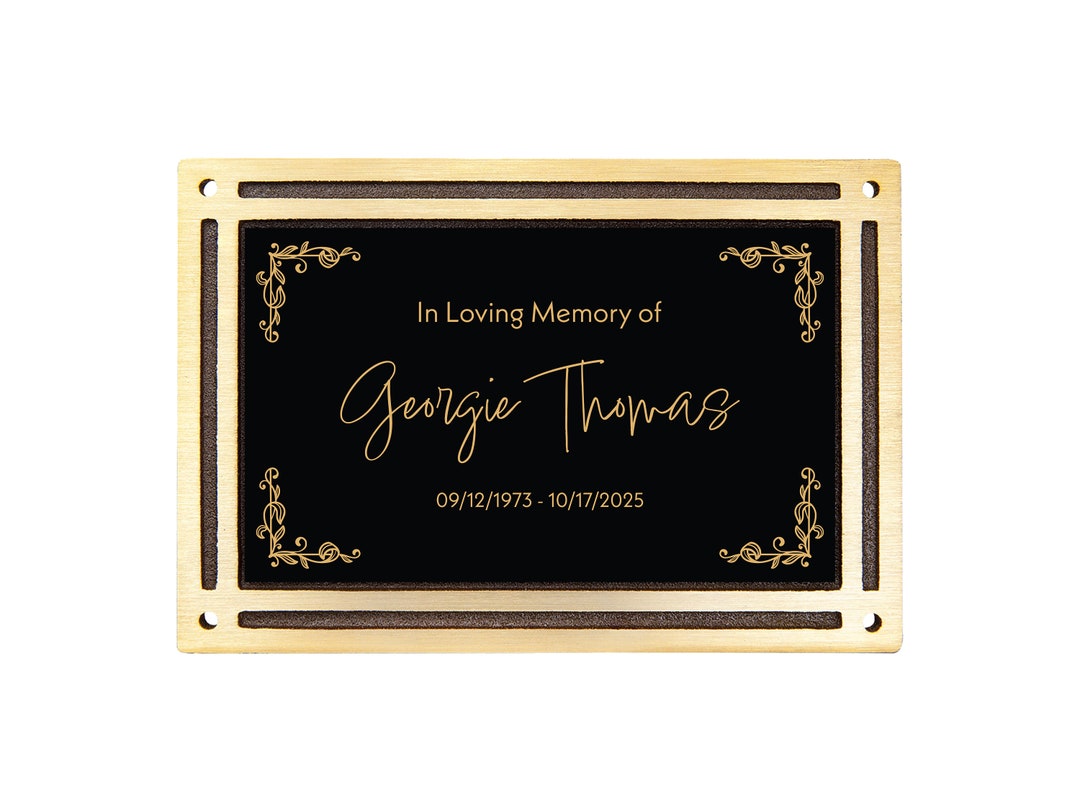 Garden Memorial Sign - Outdoor Memorial Sign - Memorial Wall Plaque ...