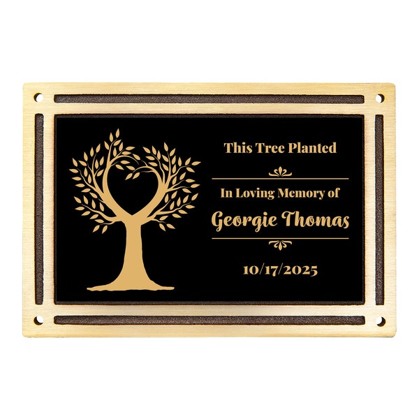 Memorial Plaque for Tree - Etsy