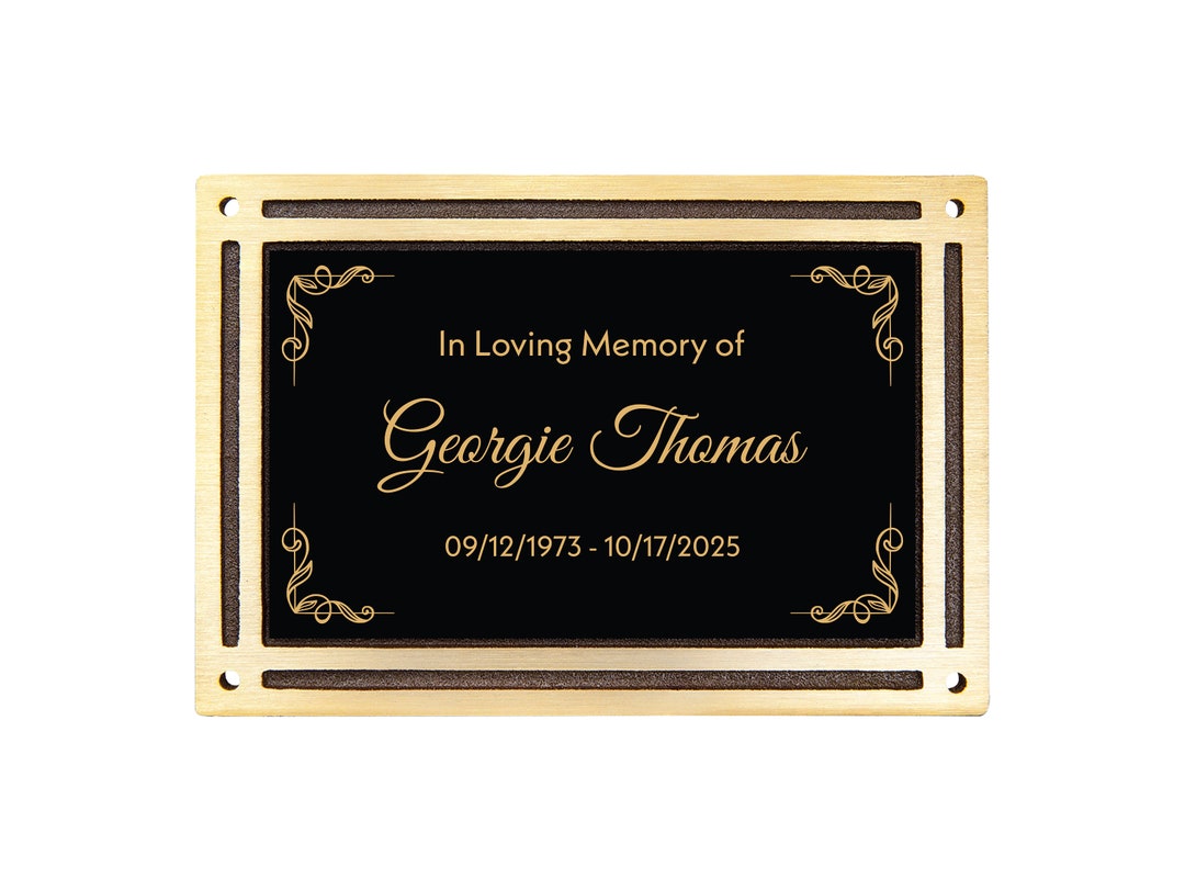 Garden Memorial Sign - Outdoor Memorial Sign - Memorial Wall Plaque ...