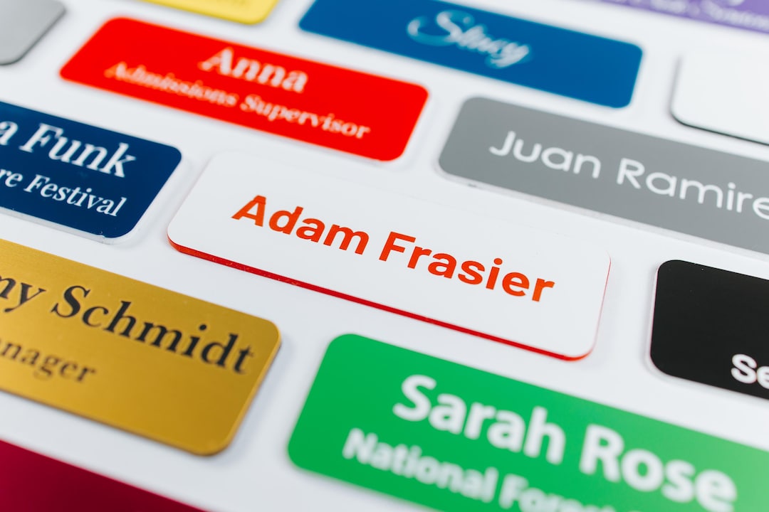 Laser Engraved Name Tags - Business Name Tags - Personalized Name Badge ...