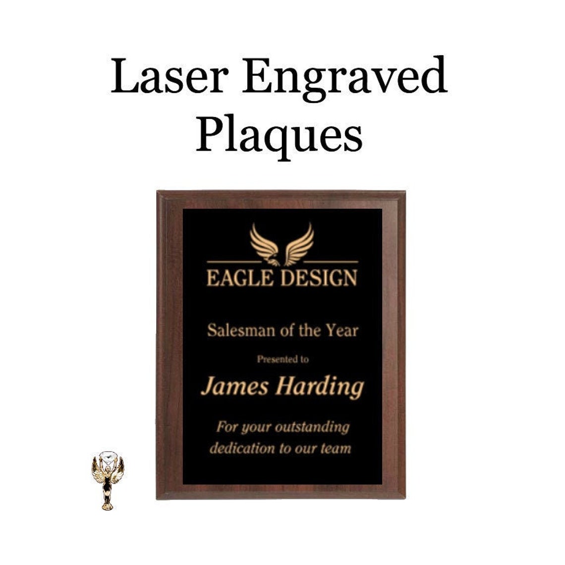 Award Plaque - Laser Engraved Plaque - Wood Plaque - Engraved Plaque ...
