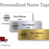 Uniform Name Badge for Work Pin Name Tag Military Police Fire Emergency ...