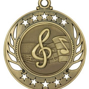 Music Award Medals - Personalized Treble Clef Award - Piano, Orchestra ...