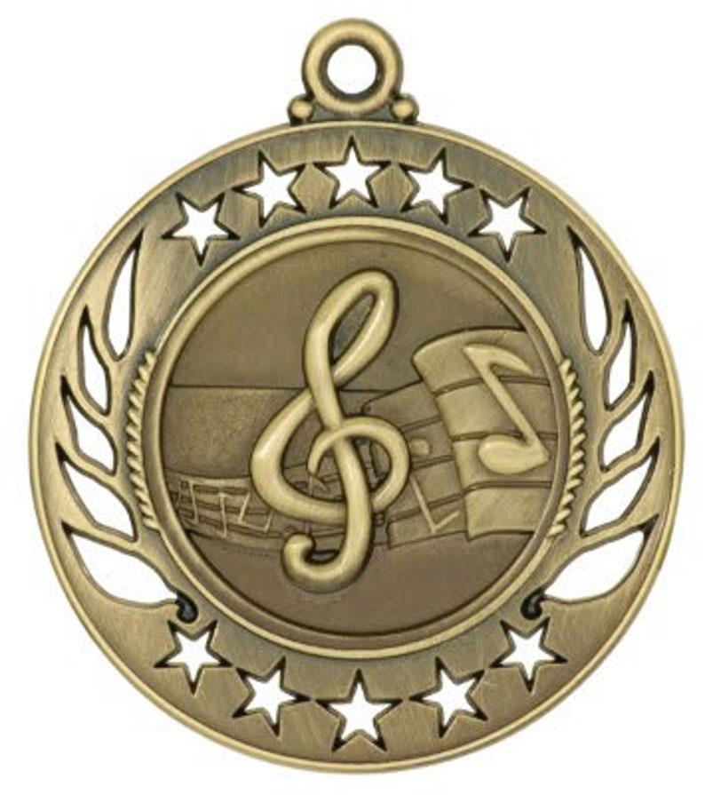 Music Award Medals - Personalized Treble Clef Award - Piano, Orchestra ...