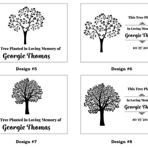 Tree Memorial Plaque - Dedication Sign for Garden - in Memory of Bronze ...