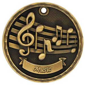 Music Award Medals - Piano Medallion - Band Medal - Orchestra Awards ...
