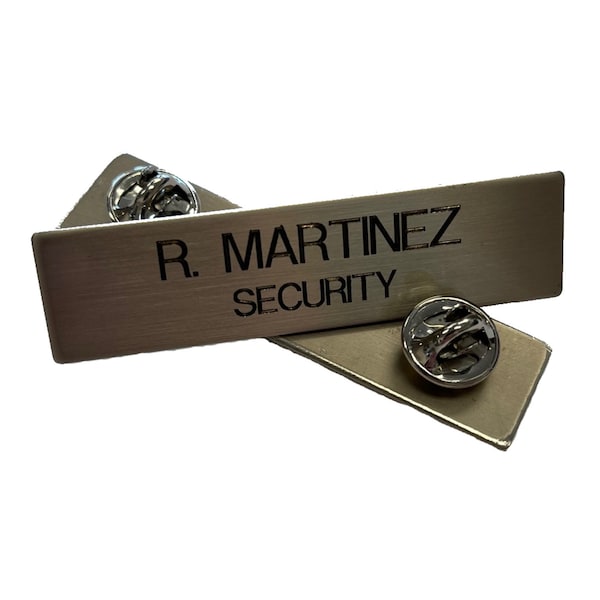 Name Tag Pin - Etsy