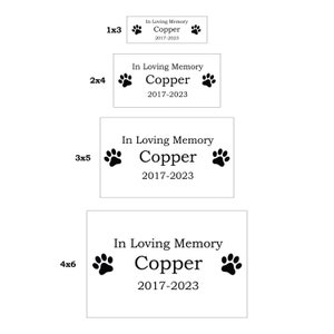 Engraved Name Plate for Urn - in Memory Name Plate for Deceased - Ash ...