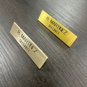 Uniform Name Badge for Work - Pin Name Tag - Military - Police - Fire ...