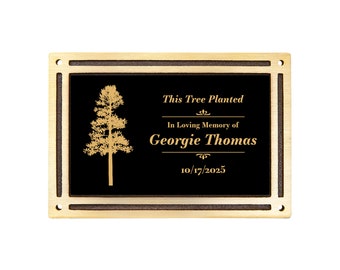 Outdoor Memorial Tree Plaque - Etsy
