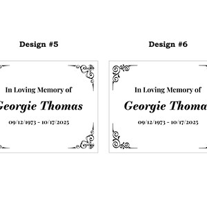 Cast Memorial Plaque - Outdoor Memorial Sign - Memorial Wall Plaque ...
