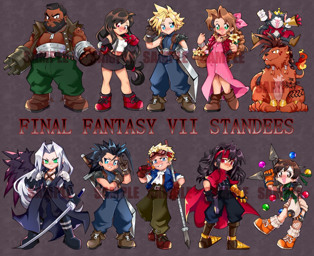 Final Fantasy VII Acrylic Standees FFVII - Etsy
