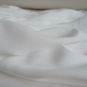 White Rayon Challis Voile Great Lining Fabric for Dresses Deadstock ...