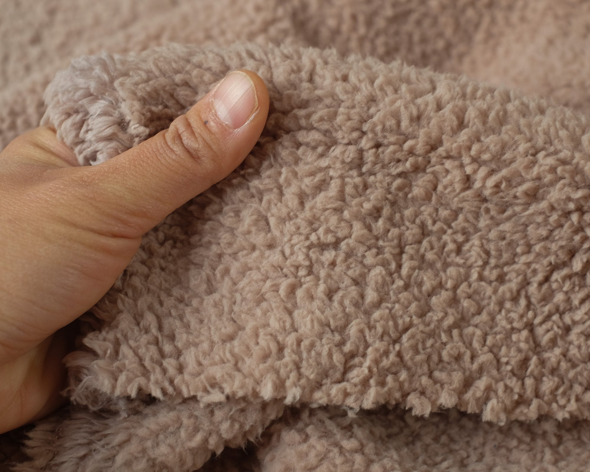 Brown Sherpa Fabric