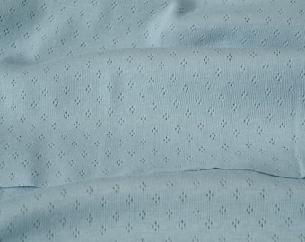 Blue Pointelle Fabric - Etsy