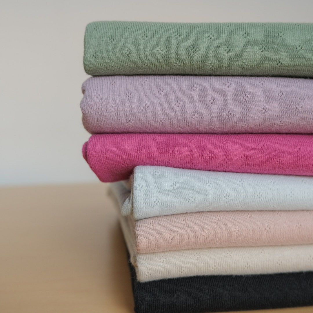 Organic Cotton Pointelle Knit Made in USA - Etsy
