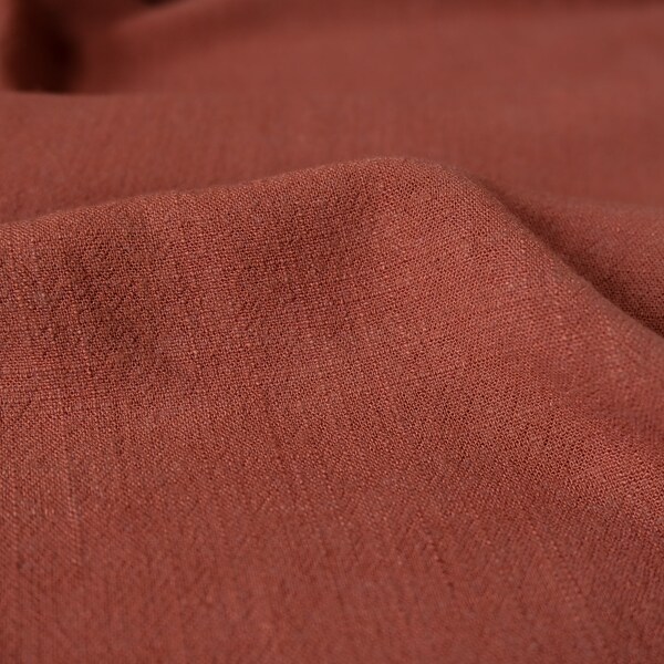 Linen Rust Fabric - Etsy