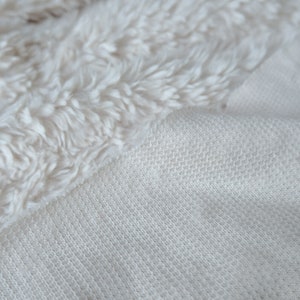 Cream – Fluffy Faux Fur Sherpa - Single Face - Etsy