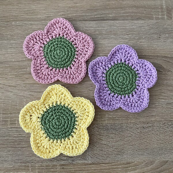 Daisy Coasters - Etsy