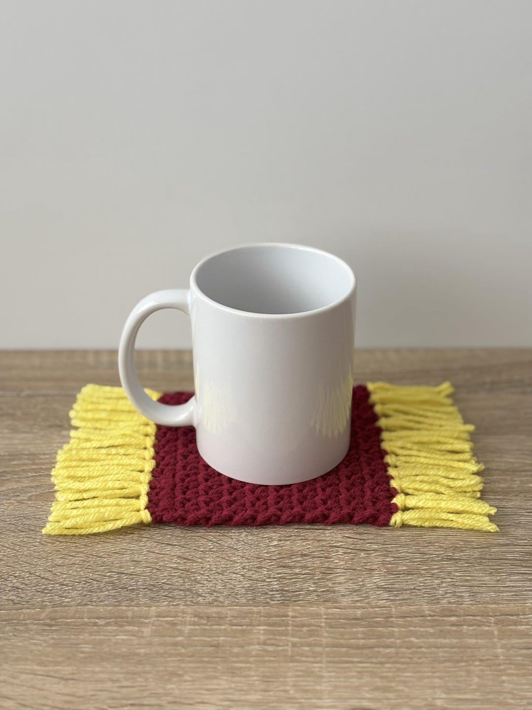 Ferrari Mug Rug- Handmade Crochet Coaster Inspired by the Formula 1 ...