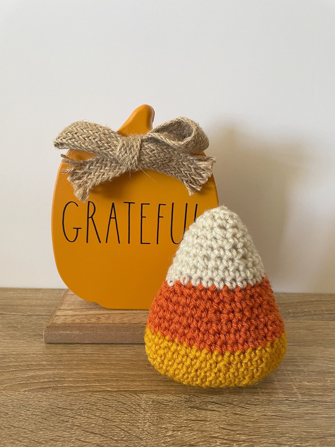 Crochet Candy Corn Plush- Great for Halloween/fall Decor to Add ...