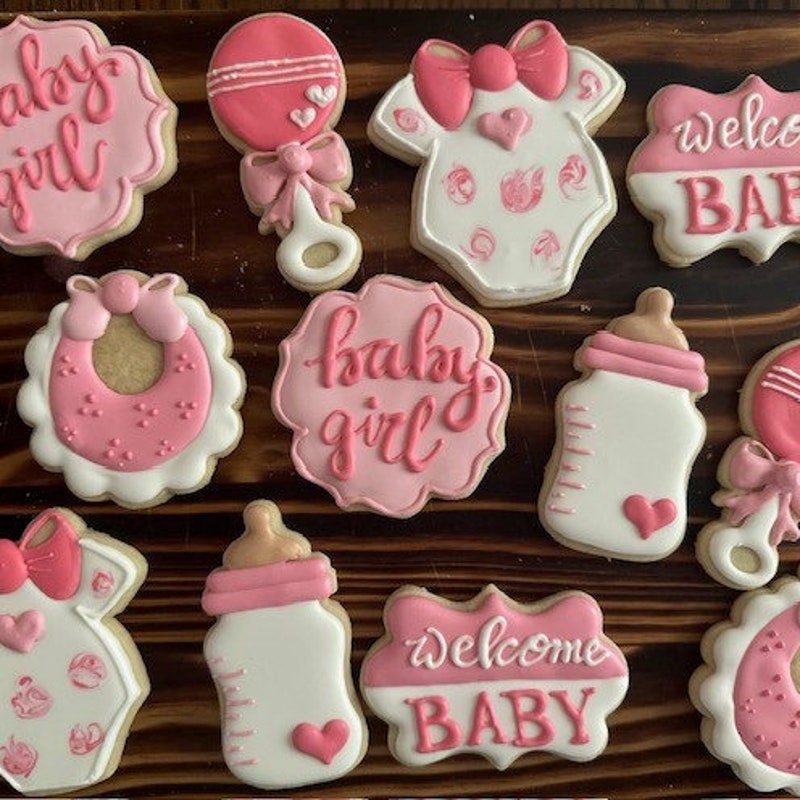 Baby Girl Shower Cookies - Etsy