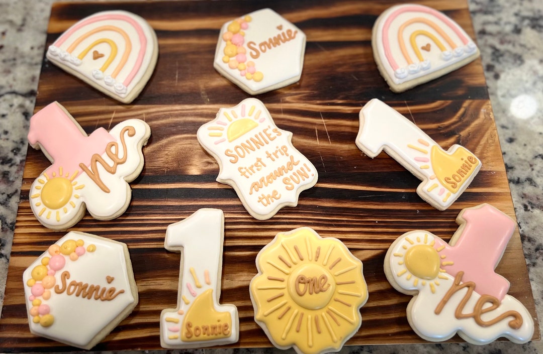 First Trip Around the Sun Cookies - Etsy