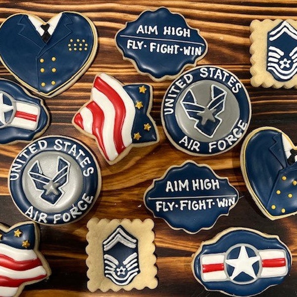 Air Force Cookies - Etsy