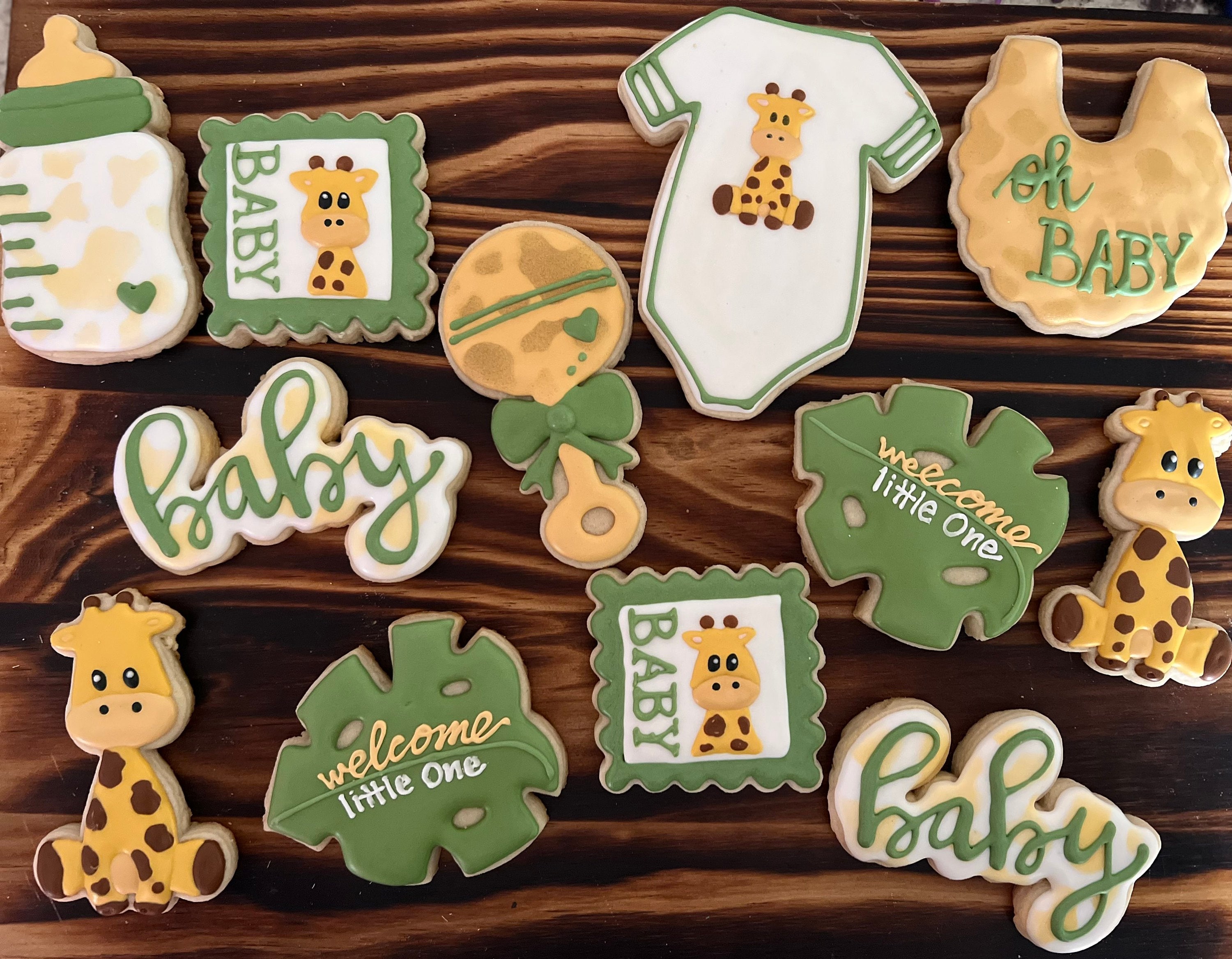 Baby Giraffe Cookies Plush Giraffe Gluten Free Cookie Gift