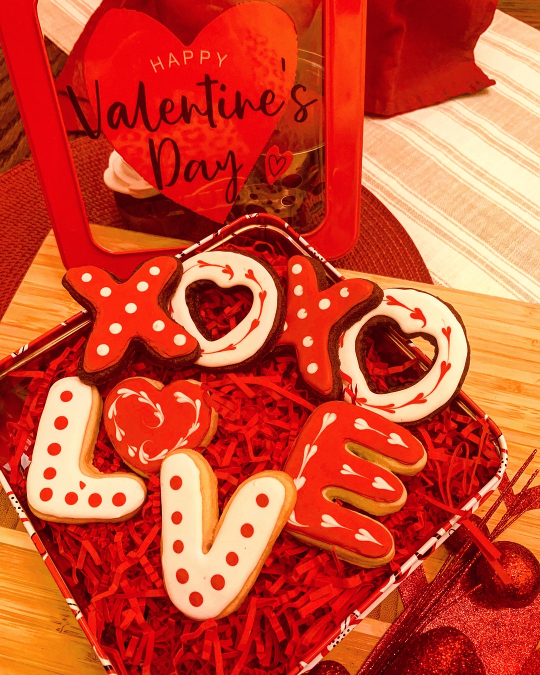 Valentine’s Day Cookies Box Set - Etsy