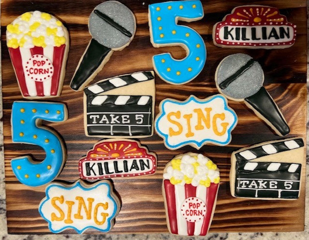 Sing Inspired Birthday Cookies - Etsy