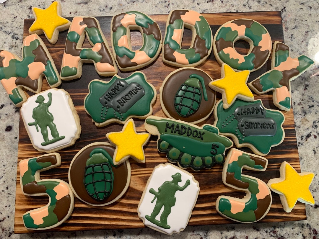 Military Birthday Cookies - Etsy