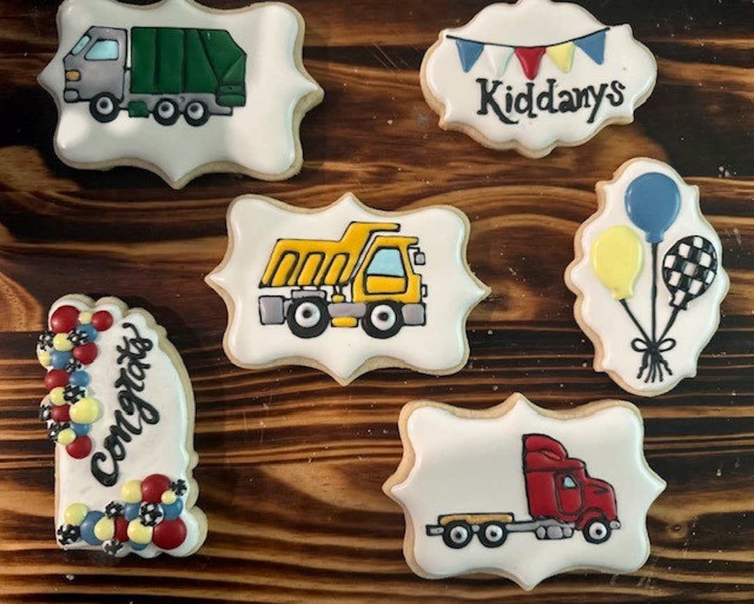 Work Truck Birthday Cookies - Etsy
