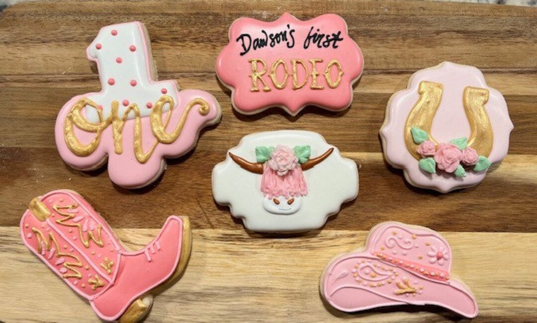 First Rodeo Birthday Cookies - Etsy
