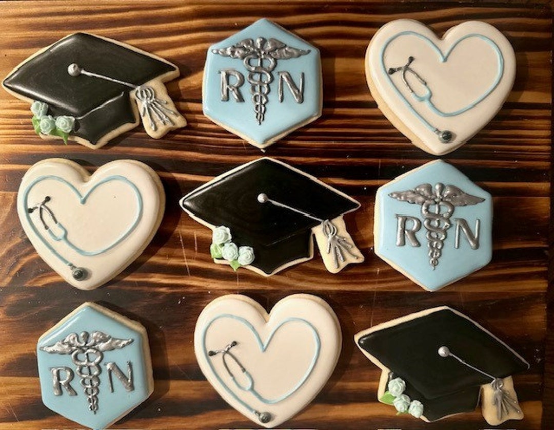 RN Graduation Cookies - Etsy