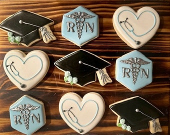 Med School Cookies/ Graduation Cookies/ Medical School/doctors Sugar ...