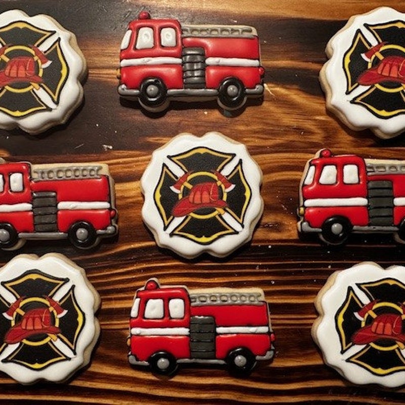 Fireman Cookies - Etsy