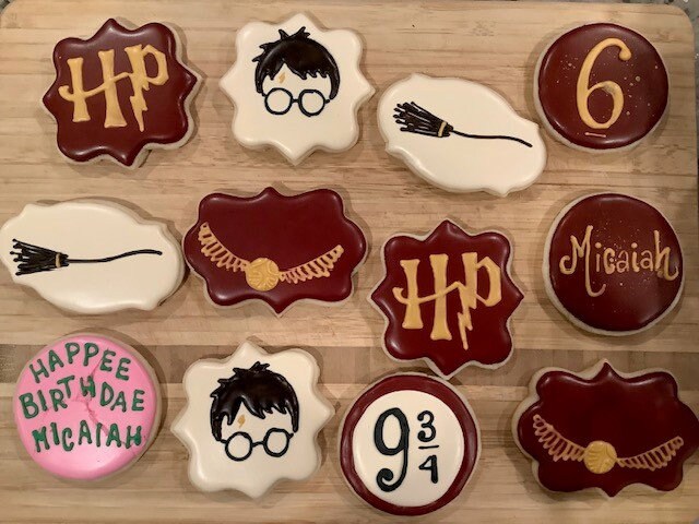 HP (harry Potter) Birthday Cookies - Etsy